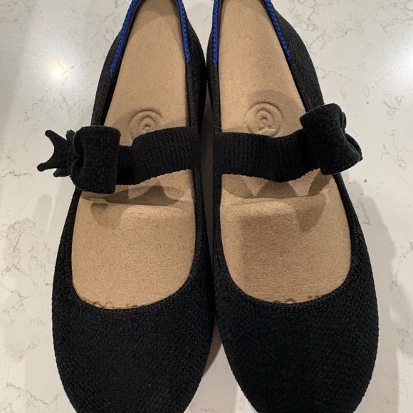 Rothy's | Shoes | Rothys Kids Black Mary Janes With Bow | Poshmark